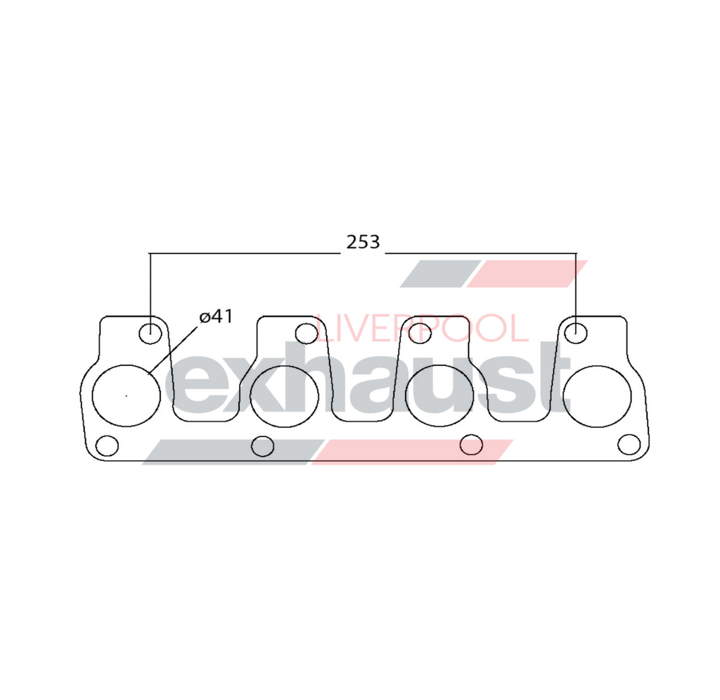 Hurricane - Holden Astra LD N13 4 Cyl Head Flange – Liverpool Exhaust