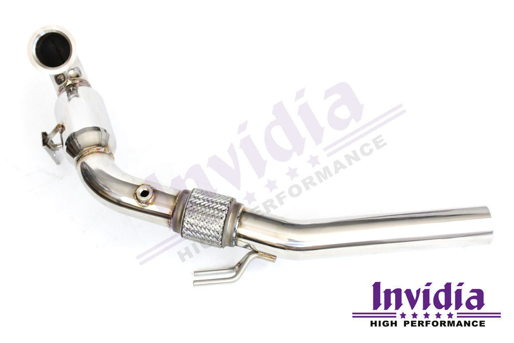 Invidia - Down Pipe with High Flow Cat - VW Golf GTI Mk7, Mk7.5 ...