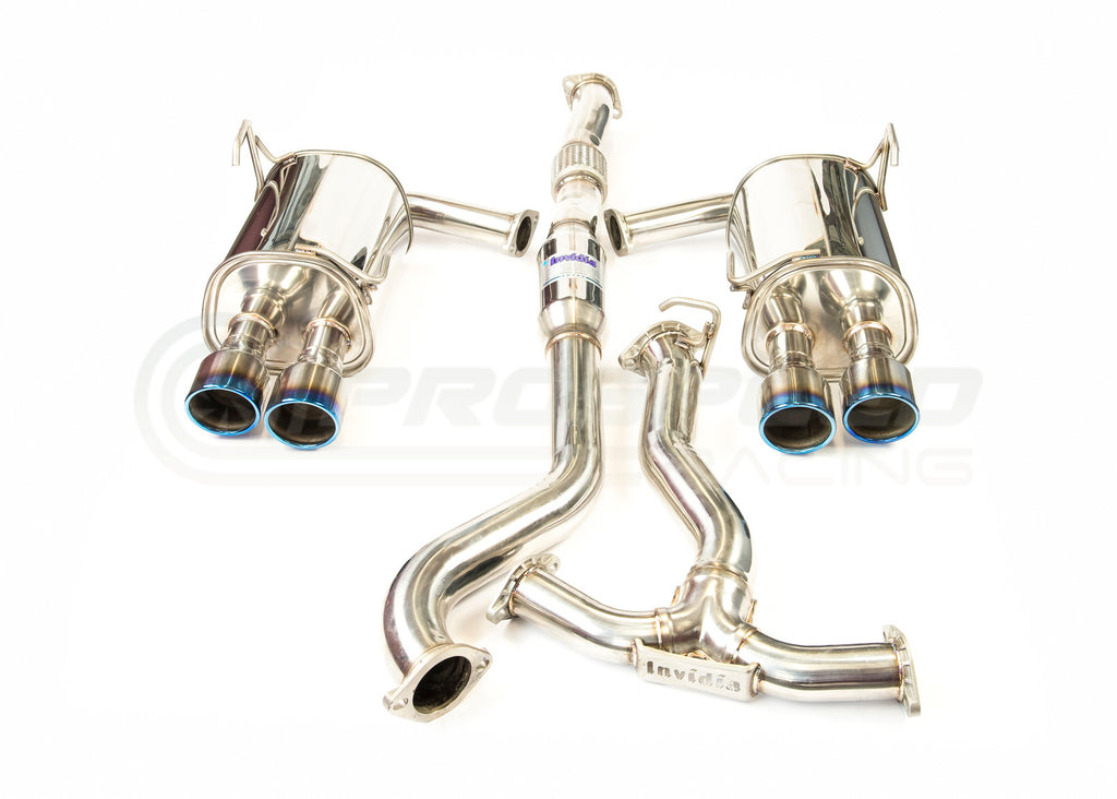 Invidia - Q300 Cat Back Exhaust w/Ti Rolled Tips - Subaru WRX/STI 11-2 ...