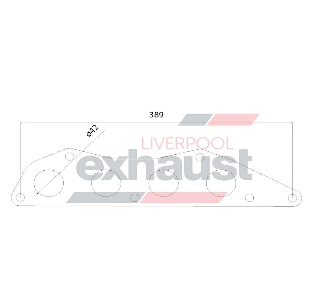 Hurricane - Mitsubishi Mivec 41mm Primary 4G69 4 Cyl Head Flange ...