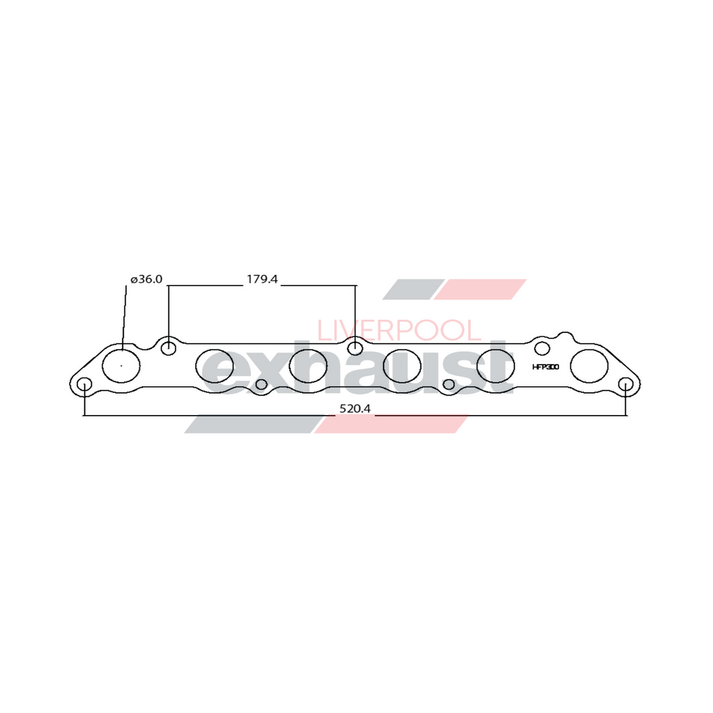 Hurricane - Toyota 7MGE 6 Cyl Head Flange – Liverpool Exhaust