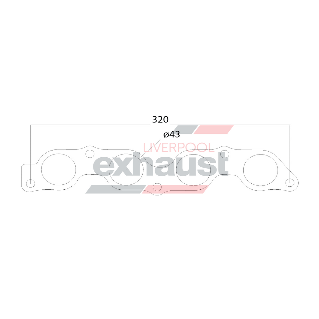 Hurricane - Toyota 1NZ - 2NZ 4 Cyl Head Flange – Liverpool Exhaust